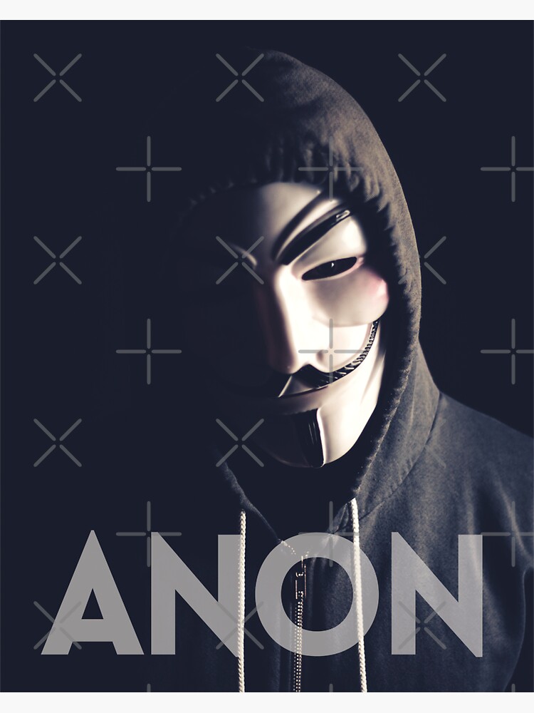 "Anon of anonymous hacker mask" Sticker for Sale by Javaland | Redbubble