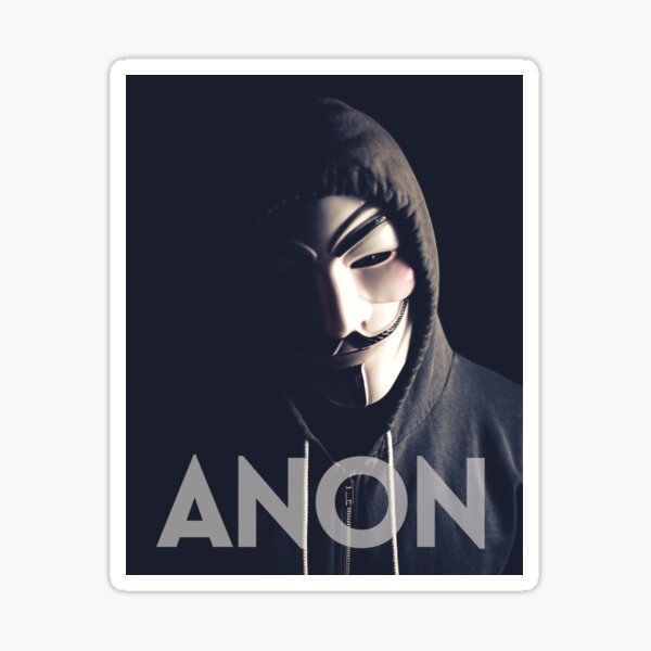 "Anon of anonymous hacker mask" Sticker for Sale by Javaland | Redbubble