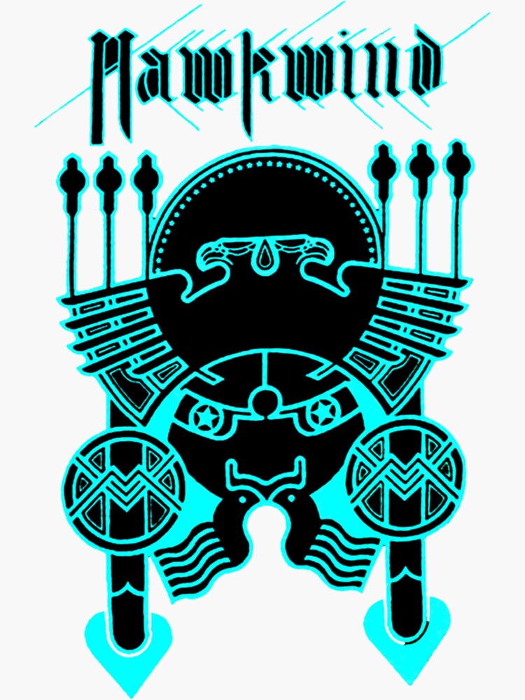 "hawkwind new logo color " Sticker by PiTShirt | Redbubble