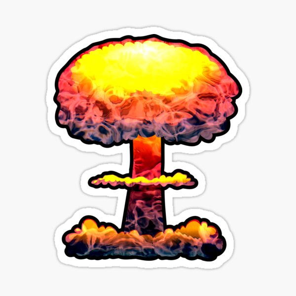 "Atomic Bomb Black - Nuke Design for T-shirts, stickers and other ...