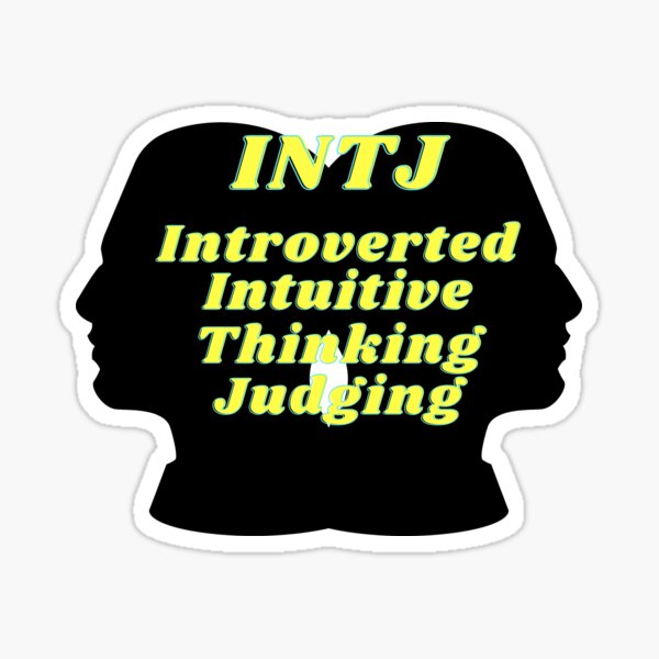 "INTJ - Myers-Briggs " Sticker by BTCMOON | Redbubble