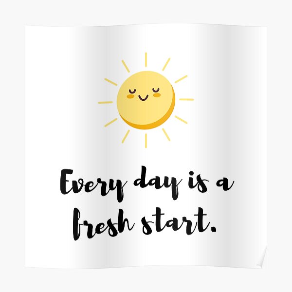 "Fresh Start Classroom Decor Inspirational Quote for Teachers and ...