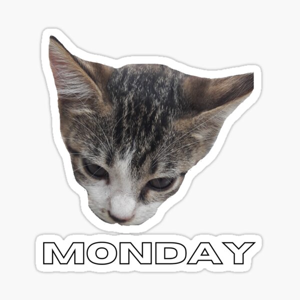 "Mondays" Sticker by Platano0 | Redbubble