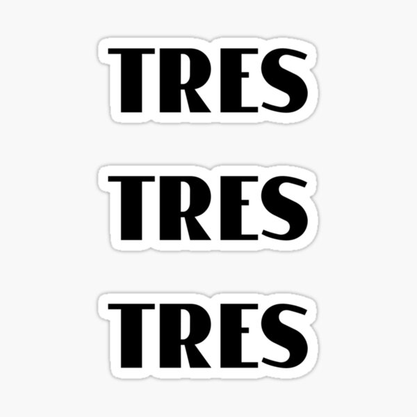 "Tres Tres Tres Aria inspired pll" Sticker for Sale by Andrewbibi ...