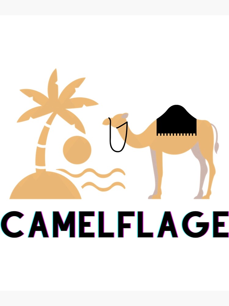 "adorable camelflage " Poster for Sale by Flagcastle | Redbubble