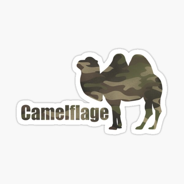 "Camelflage " Sticker by Flagcastle | Redbubble