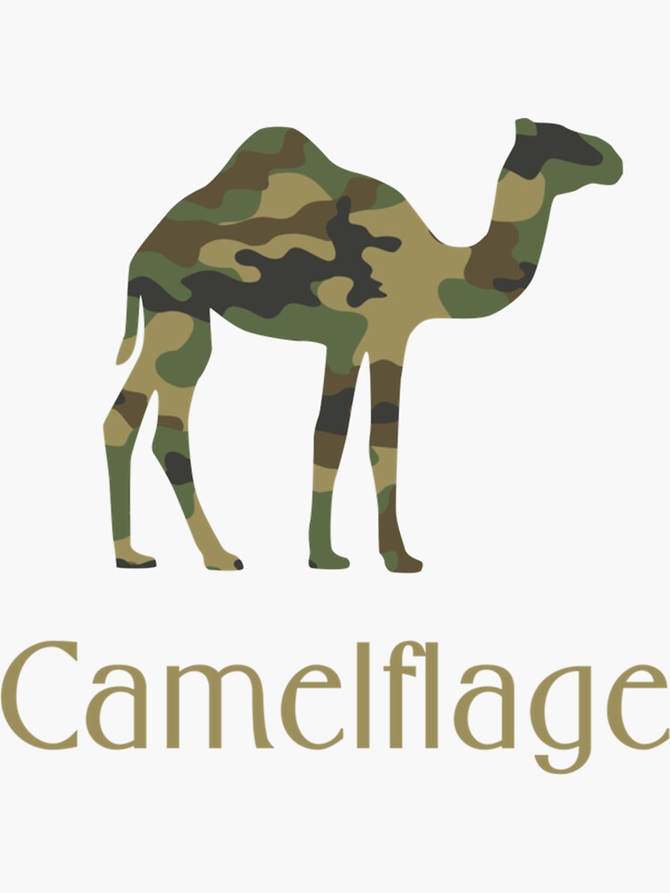 "Camelflage " Sticker by Flagcastle | Redbubble