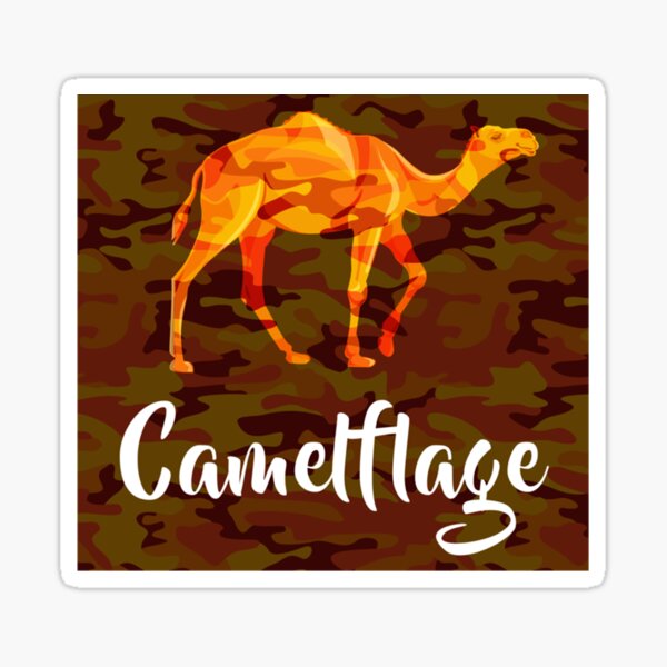 "Camelflage " Sticker by Flagcastle | Redbubble