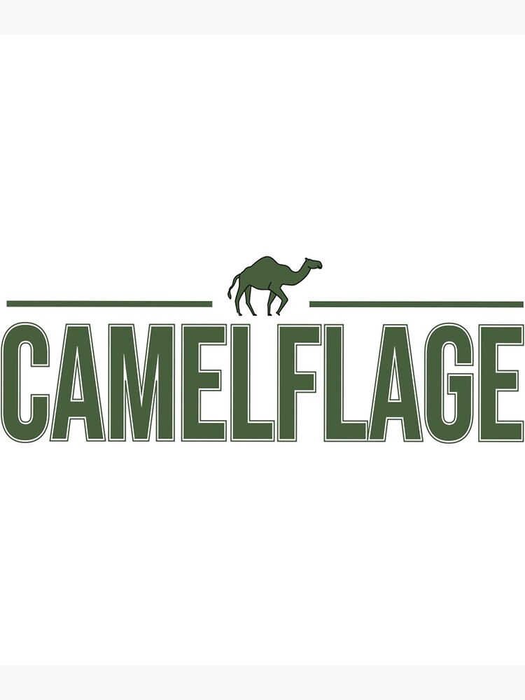 "Camelflage - Camel Dromedary Dessert Animal " Poster for Sale by ...
