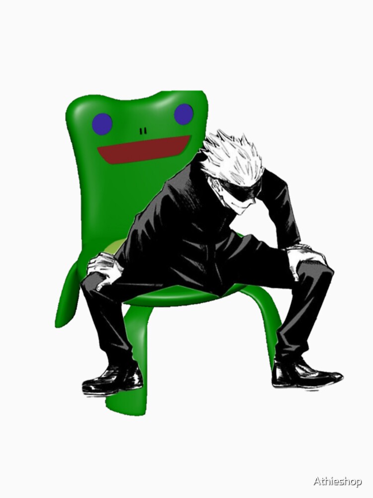 "Gojo sitting on the froggy" T-shirt for Sale by Athieshop | Redbubble ...