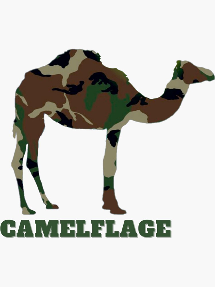 "CAMELFLAGE " Sticker by Flagcastle | Redbubble