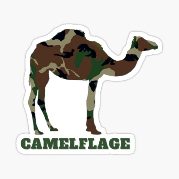 "CAMELFLAGE " Sticker by Flagcastle | Redbubble