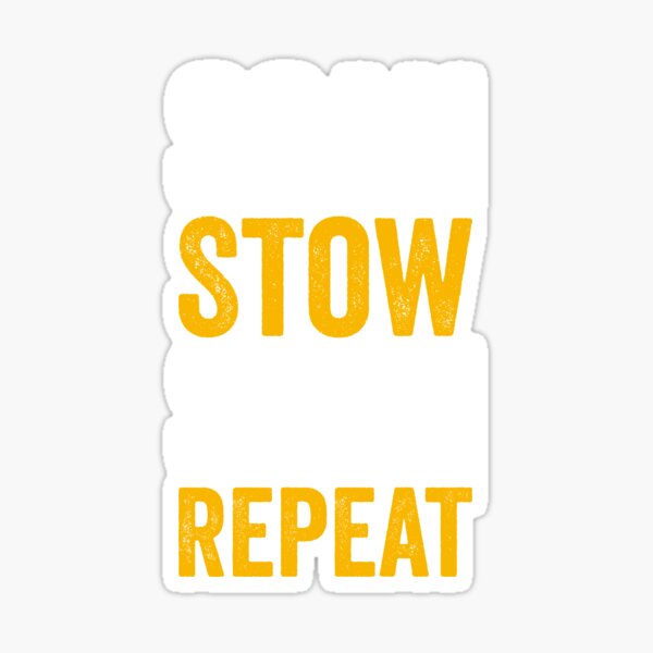 "Scan Stow Scan Repeat" Sticker by Hiyokadro | Redbubble