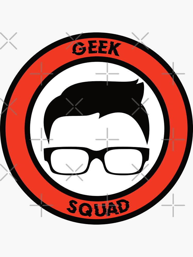 "GEEK SQUAD" Sticker by chaoskandy | Redbubble
