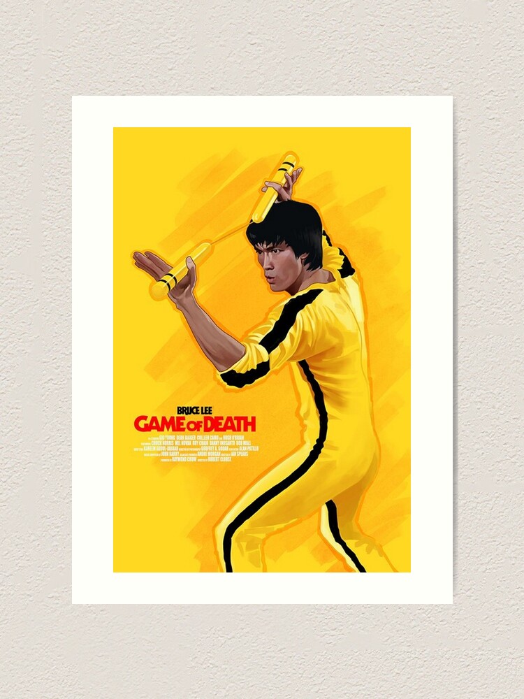 "Game of Death by Bruce Lee Movie Poster" Art Print by KokanBarbarian ...