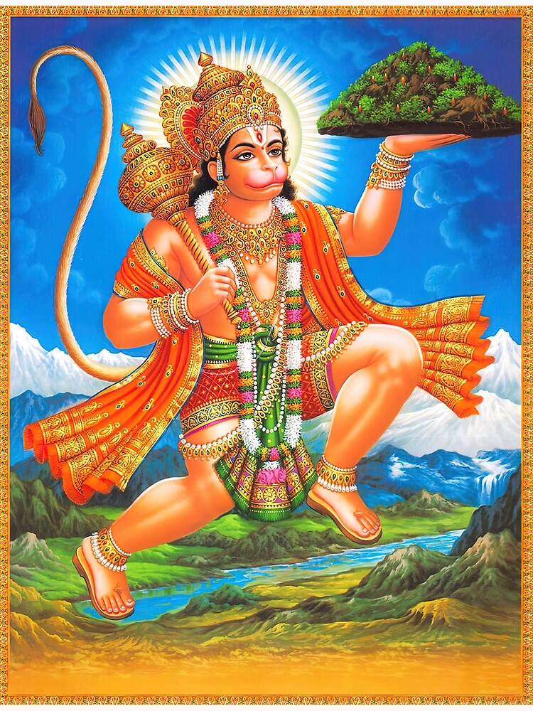 "Lord Hanuman Lifting Mountain" Photographic Print by Onodera | Redbubble