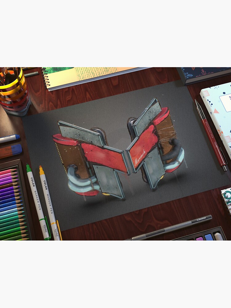 "(marmok) logo" Sticker for Sale by GalinaNe | Redbubble