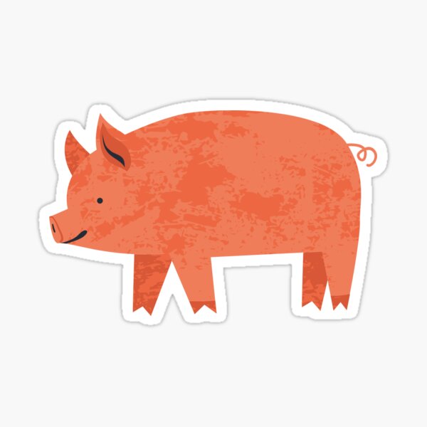 "Pig" Sticker by Arslan17a | Redbubble