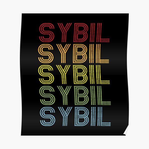 Póster «Camiseta con nombre de Sybil - Camiseta de artículo de regalo ...