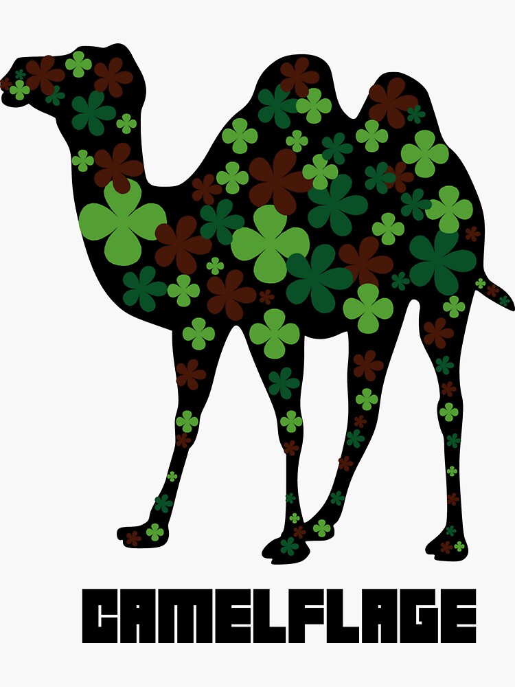 "funny camelflage" Sticker for Sale by laiil | Redbubble