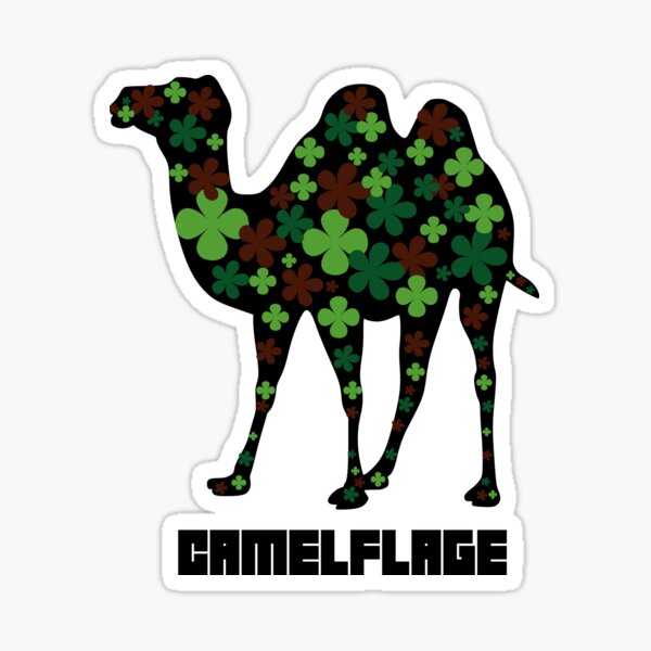 "funny camelflage" Sticker for Sale by laiil | Redbubble