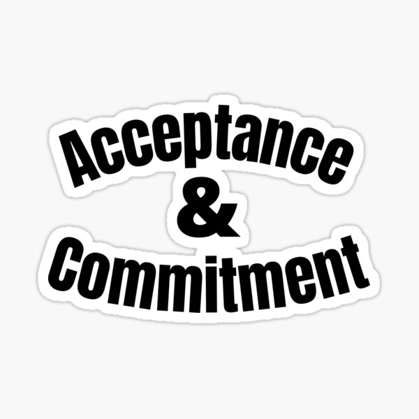 "Acceptance And Commitment" Sticker by Africrafts | Redbubble