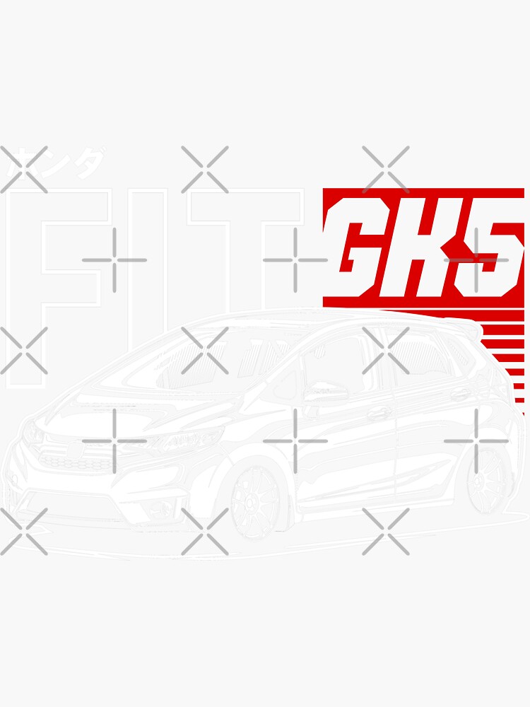 "Fit/Jazz GK5" Sticker by idrdesign | Redbubble