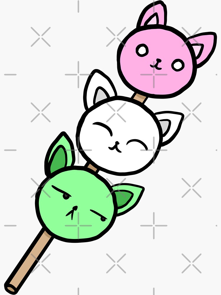 "Necko Dongo" Sticker by Chaotic-Crochet | Redbubble