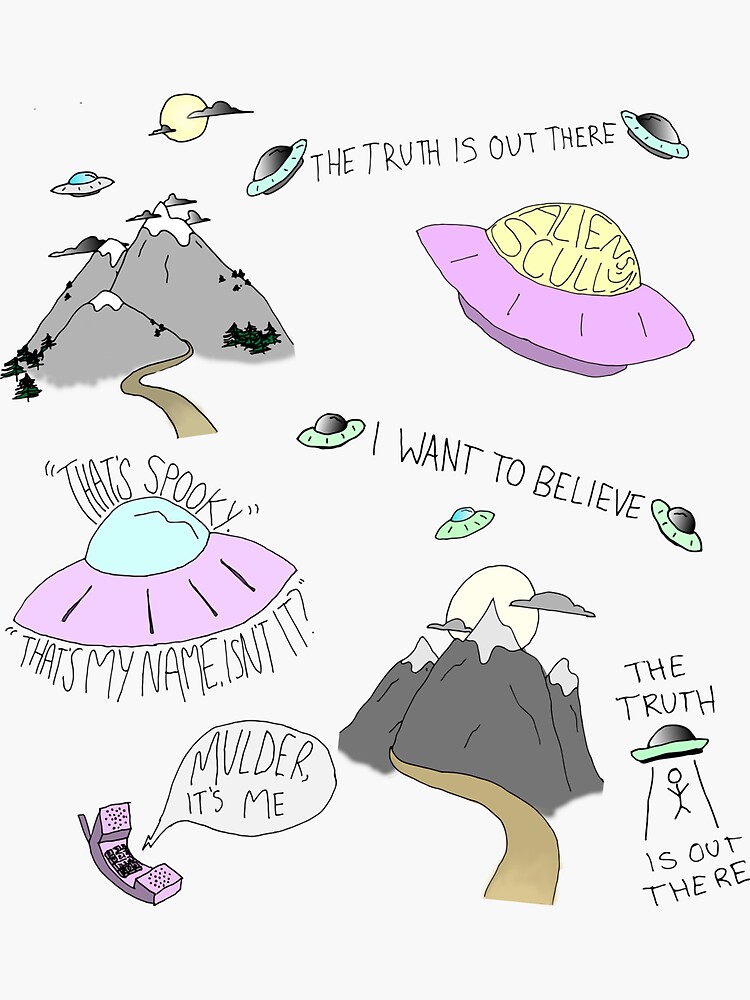 "X-Files flash sheet collage" Sticker for Sale by jodilovesbucky ...
