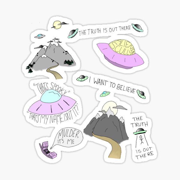 "X-Files flash sheet collage" Sticker for Sale by jodilovesbucky ...