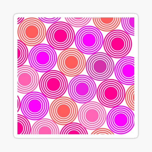 "Circle design!" Sticker for Sale by MallsD | Redbubble