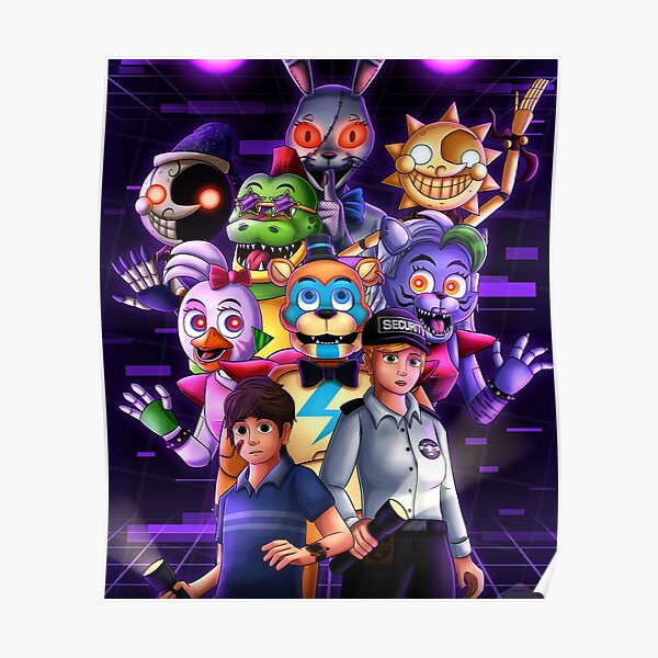 "Fnaf Security Breach " Poster for Sale by MR-ABM | Redbubble