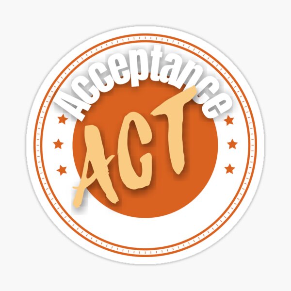 "Acceptance And Commitment" Sticker by nadhor | Redbubble