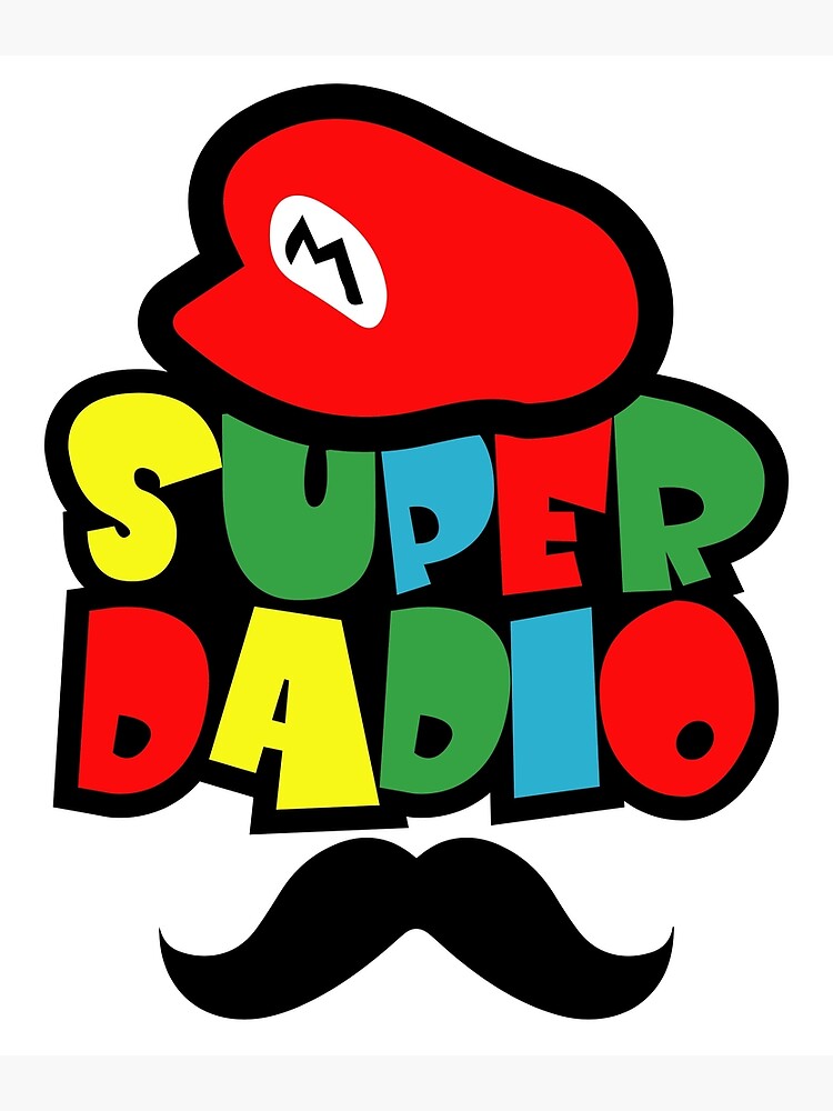 "Super Dadio , Dad , Father's Day , Funny , Papa , Gamer , Birthday ...