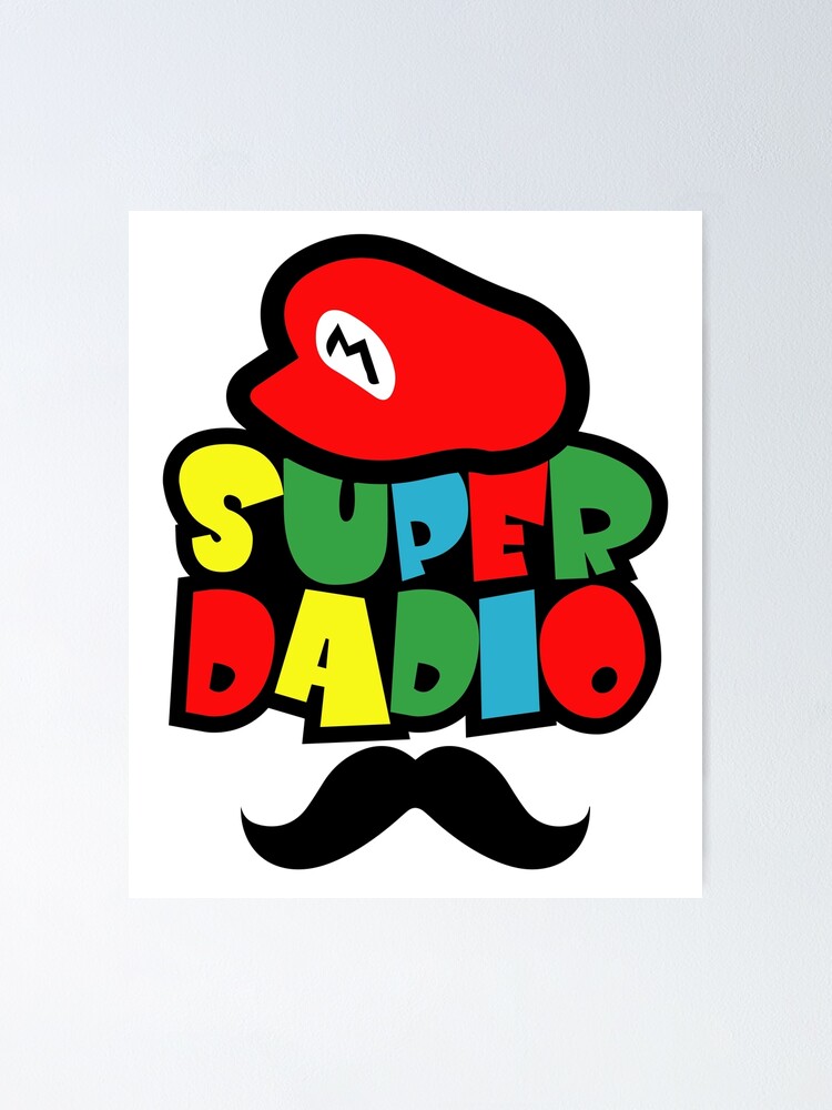 "Super Dadio , Dad , Father's Day , Funny , Papa , Gamer , Birthday ...