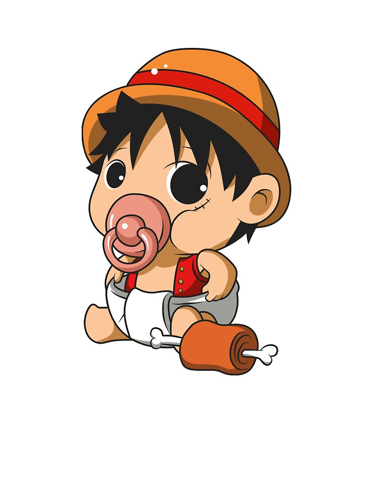 "BABY MONKEY D LUFFY" Baby One-Piece for Sale by Vixie Hattori | Redbubble