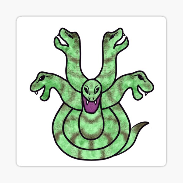 "Hydra" Sticker for Sale by Persephone-Kore | Redbubble