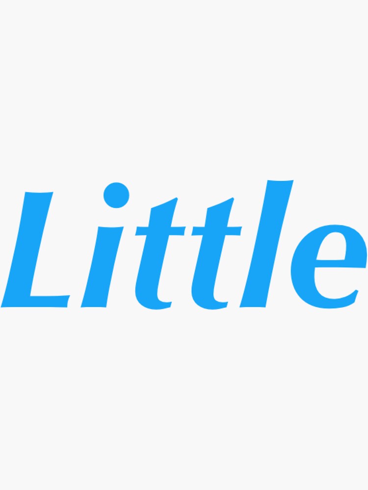 "Little text" Sticker by EarthlingHelena | Redbubble