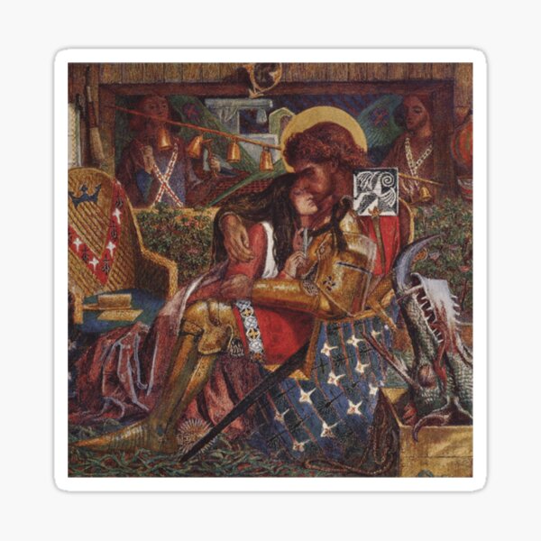 "The Wedding of Saint George and Princess Sabra (Rossetti) Classic ...