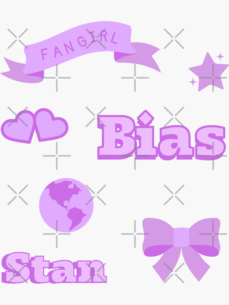 "fangirl starter pack [purple edition]" Sticker by Colorful-Inspo ...