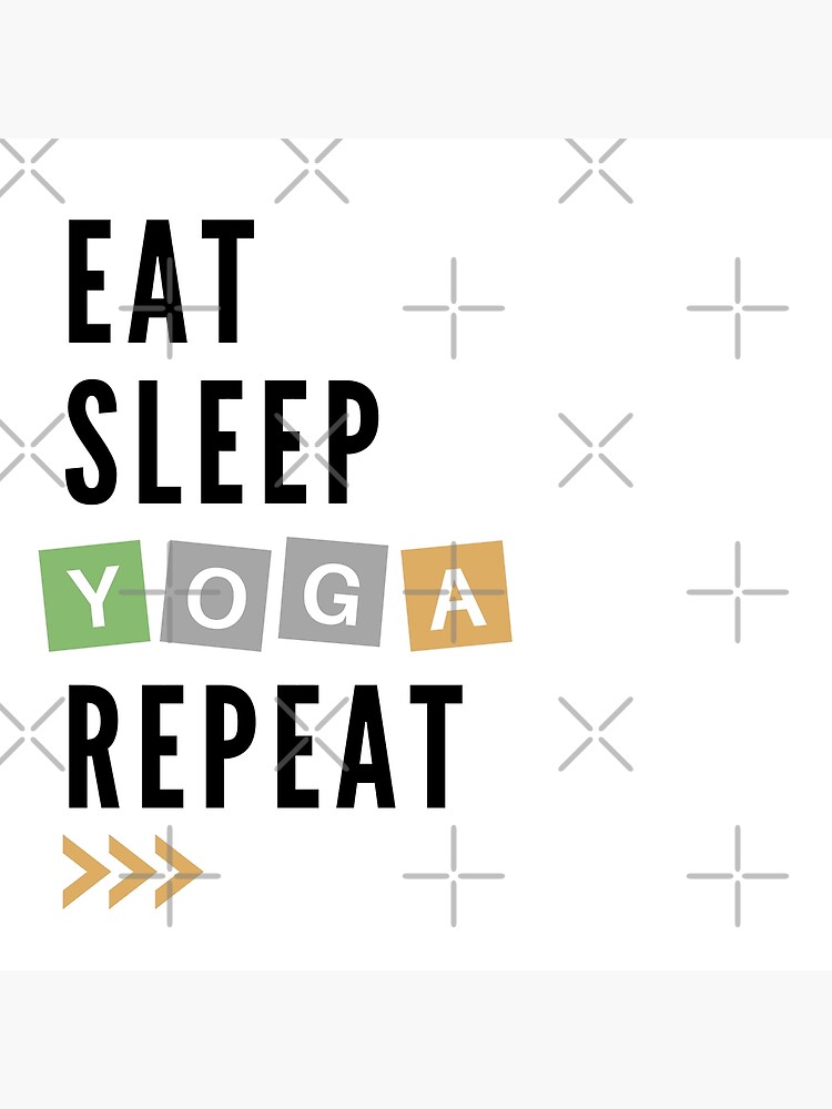 Póster «Eat Sleep Yoga Repeat, Wordle Game, Wordle Obsessed, Puzzle ...