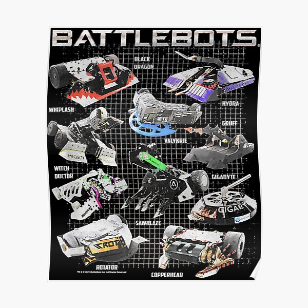"Battle_Bots Group Robot Schematics " Poster for Sale by ...