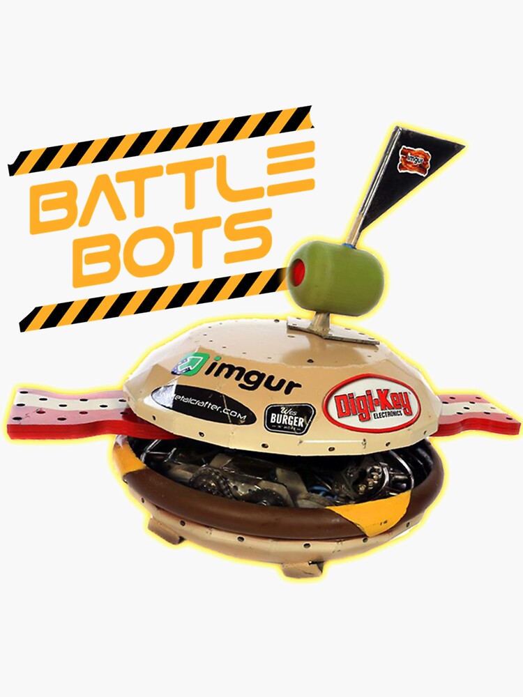 "Battlebots Fighting Robots " Sticker for Sale by PicksPlaceGifts ...