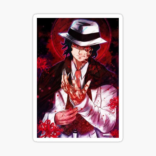 "first demon muzan kibutsuji kimetsu no yaiba" Sticker by oussehille ...