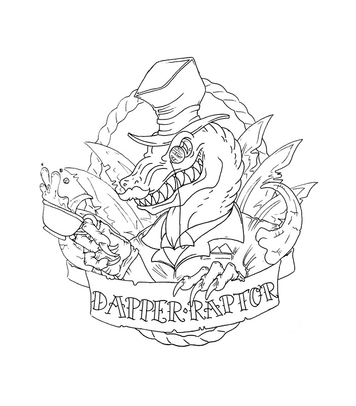 "Dapper Raptor" by Project6Icarus | Redbubble