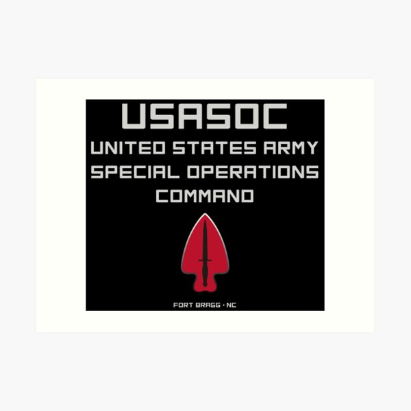 "USASOC United States Army Special Operations Command USA Army #1910 ...