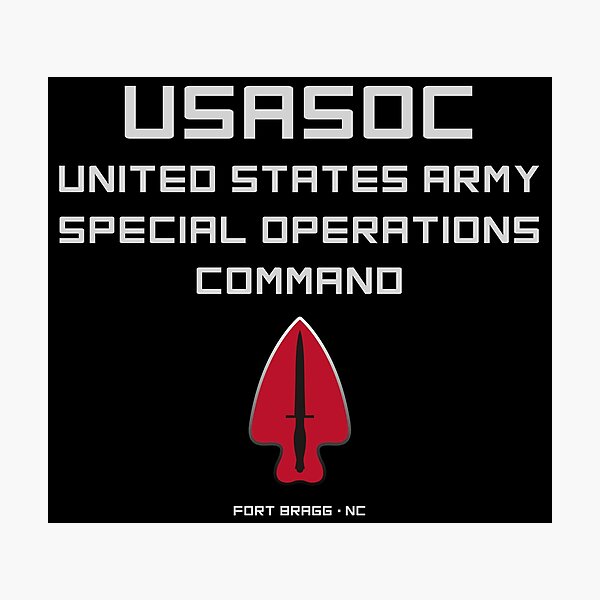 "USASOC United States Army Special Operations Command USA Army #1910 ...