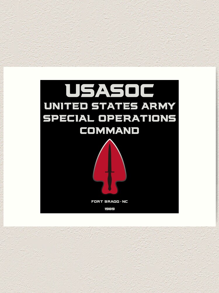 "USASOC United States Army Special Operations Command USA Army #1907 ...