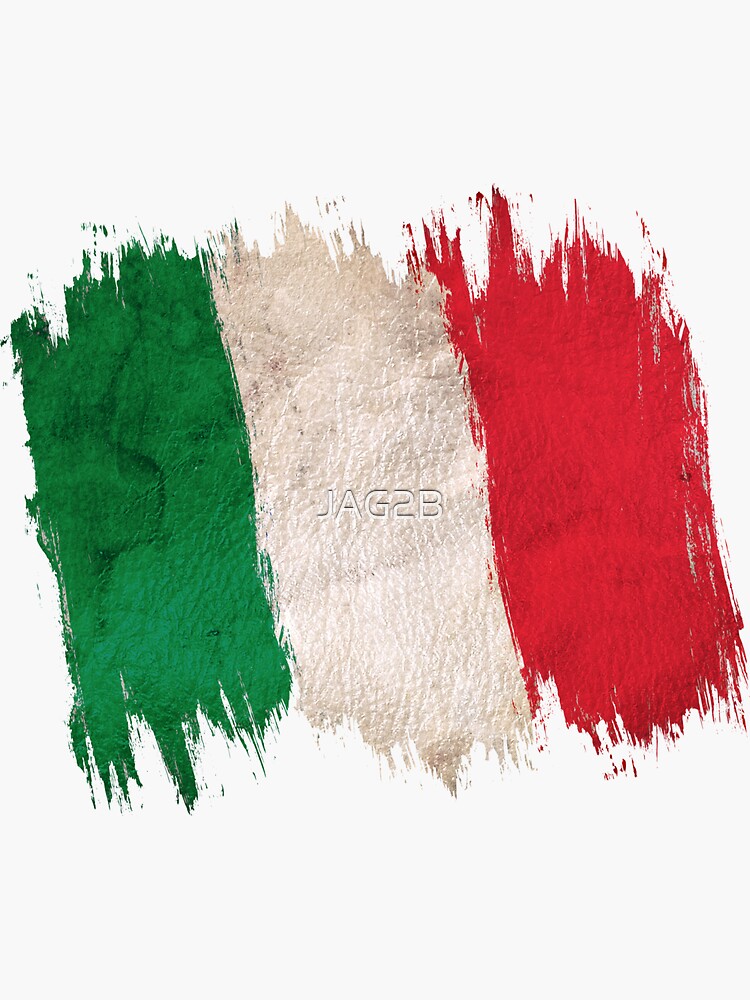"ripped leather italian flag" Sticker for Sale by JAG2B | Redbubble
