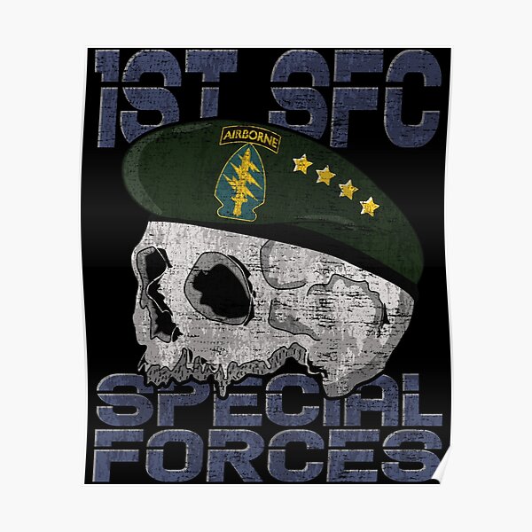 "US 1st Special Forces Command Airborne USA Army #1913" Poster by Rare ...